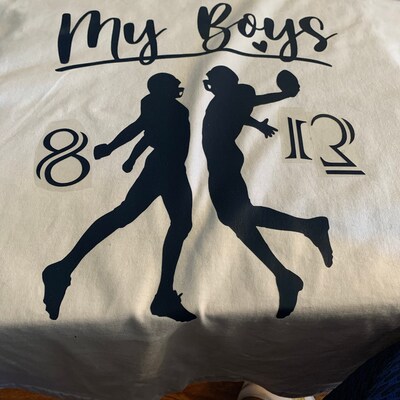 My Boys Custom Football Numbers Digital Design for Vinyl - Etsy