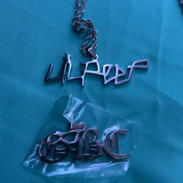 Lil Peep Hellboy Necklace Polished Stainless Steel Pendant Choice of ...