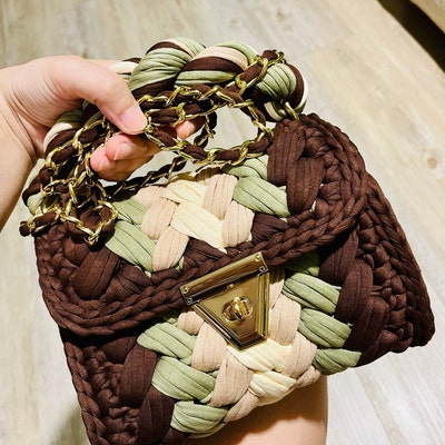 Macaron Bag/handmade Bag/hand Woven Bag/crochet Bag/knitted - Etsy