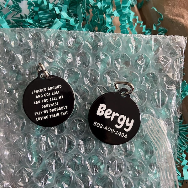 Ugly Crying Dog Tag for Collar - Custom Dog Tag - Personalized Cat ID ...