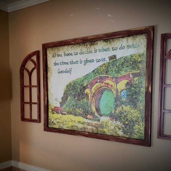 Hobbiton Landscape Printable Art Decor of Map, Lord of the Ring ...