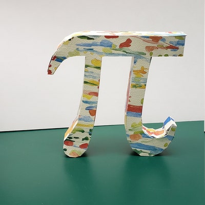 Pi Papercraft ,pi Decor,pi Svg,pi Sign Model,paper Pi Sign,math Pi Sign ...