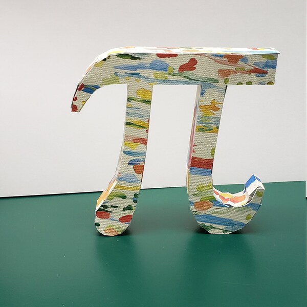 Pi Papercraft ,pi Decor,pi Svg,pi Sign Model,paper Pi Sign,math Pi Sign ...