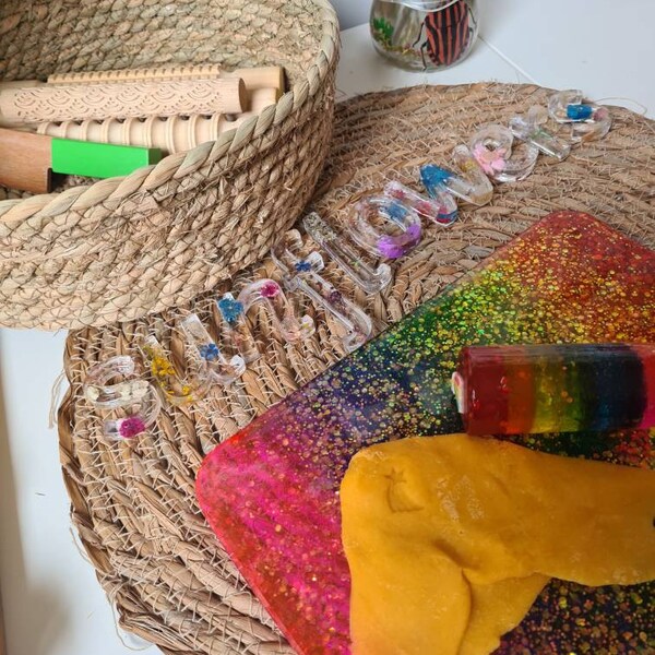 Rainbow Phonics Set Phases Read Write Inc Letters and Sounds Glitter ...