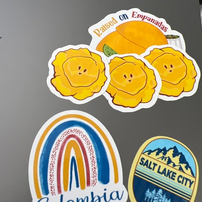 Set of 3 Patacones Tostones Plantain Sticker Platano Macho - Etsy