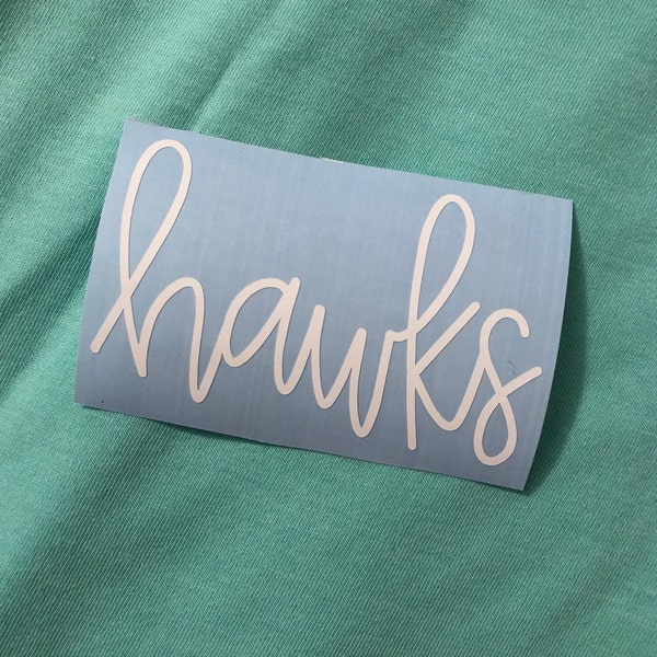 Hawks Hand Lettered SVG PNG File | Mascot School Spirit | Hand Drawn ...
