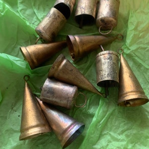 Clever Mix of Beautiful Old World Tin Bells/11 Bells - Etsy