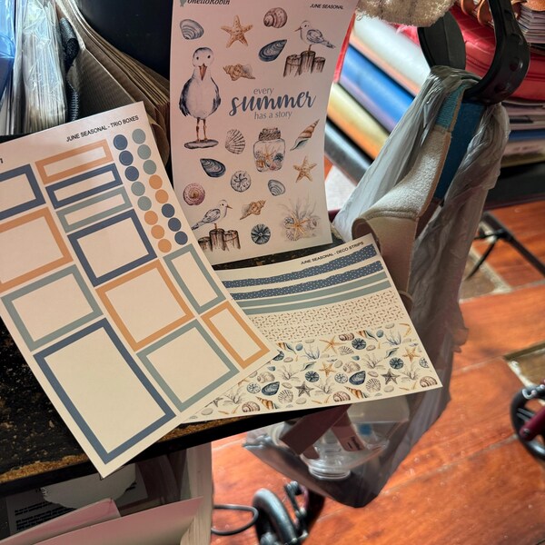 JUNE SEASONAL JOURNAL Sticker Sheets | Seasonal Collection | Planner ...