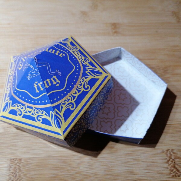 2 Parts Printable Chocolate Frog Boxes Wizard Themed Party Props Magic ...