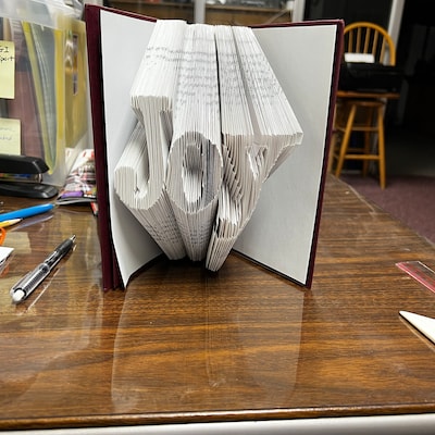 JOY Book Folding Pattern 150 Folds 300 Numbered Pages. PDF Digital ...