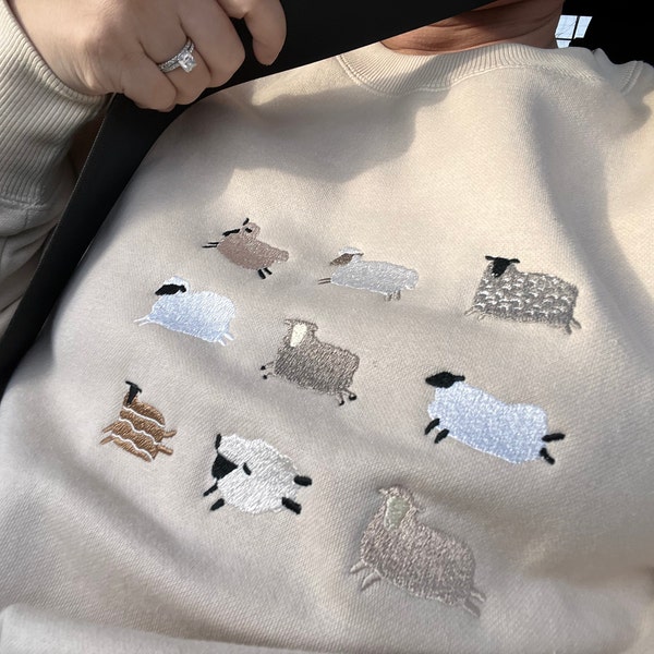 Lost Sheep Embroidered Sweatshirt | Matthew 18:12 Bible Verse Christian ...
