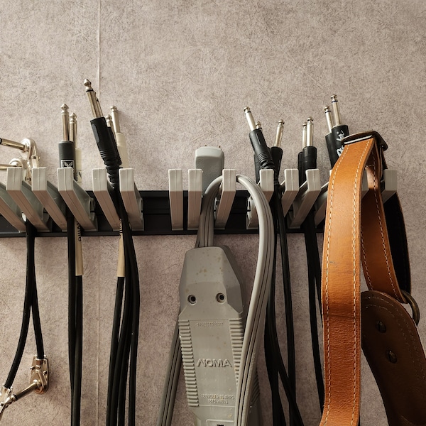Studio Cable Rack for Guitar Leads XLR AV Kit Etc, Made From Aluminium ...