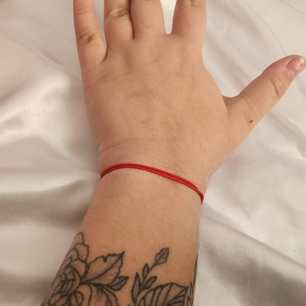 Red String of Fate Bracelet Set With Meaning Card, Matching Couple ...