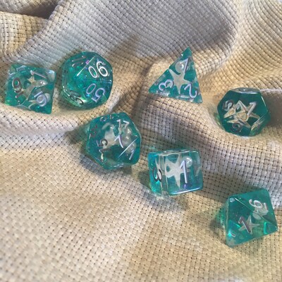 SEA STAR Dnd Dice Set for Dungeons and Dragons Ttrpg, Polyhedral Dice ...