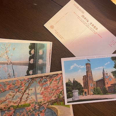 Wedding Postcards Vintage Postcard Guestbook Blank Postcards Save the ...