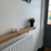 Hand Crafted Rustic Reclaimed Solid Pine Timber Radiator Shelf With ...