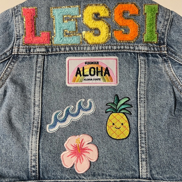 Embroidered Hibiscus Hawaiian Flower Iron- on Patch SEASHELL PINK - Etsy