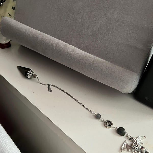 Ornate Chamber Pendulum, With Herkimer Like Diamondl, Unique Pendulum ...