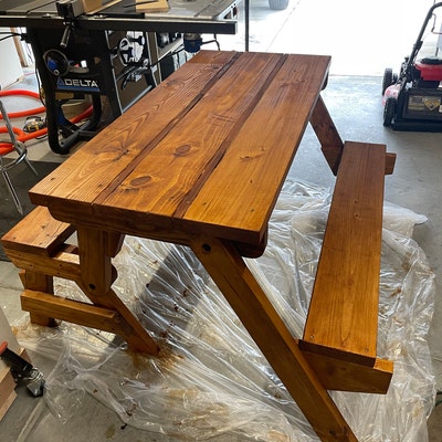 Folding Picnic Table to Bench Plans - Etsy