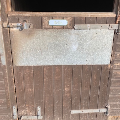 Personalised Stable Door Name Plate Classic Design Stall Door Sign Barn ...