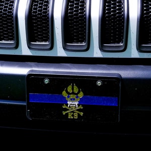 K9 Unit, Police Dog License Plate Brand New - Etsy