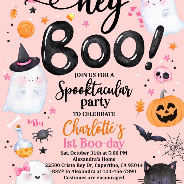 Watercolor Halloween Clipart, Cute Monsters, Witch, Vampire, Ghost ...