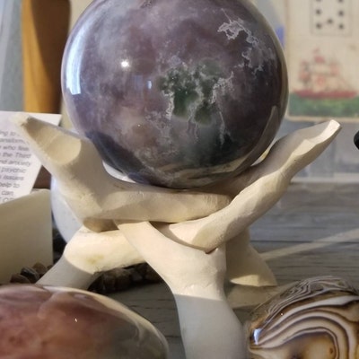 Wood Sphere Stand, Natural, 4 Sizes - Etsy