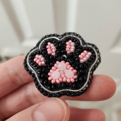 DIY Beaded Brooch Kit Bag,diy Embroidery Kit,brooch Handmade,floral ...