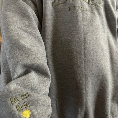 Creation of Adam Sweatshirt Embroidered Hoodie Line Art - Etsy