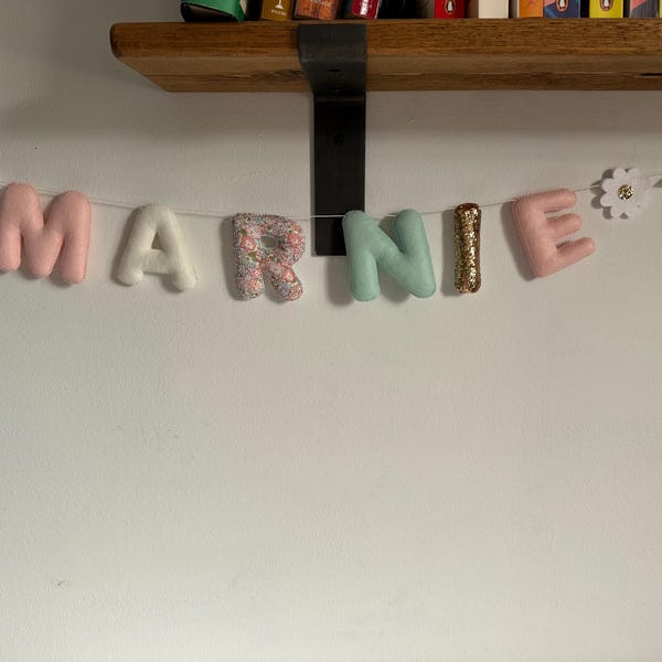 Name Garland | Liberty Name Garland | Name Banner | Name Decor | Name ...