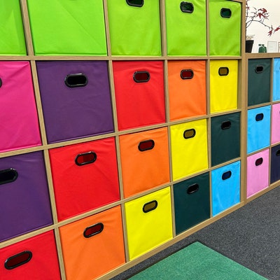 DARK PINK Best Box for Kallax 33x38x33, Classic Plain Box, Storage Box ...