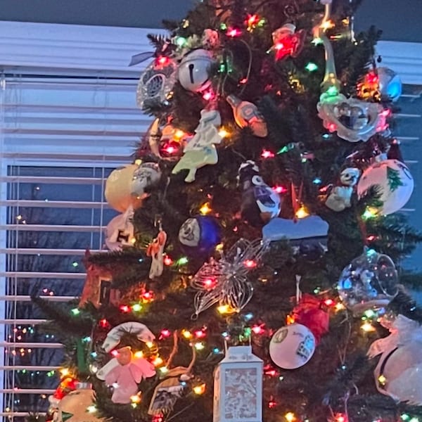 Elegant Tree Topper Star Silver and Black Bow Tree Topper Lightweight ...