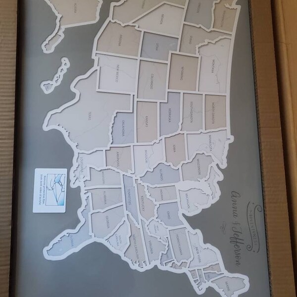 Personalized USA Photo Map - 50 States Travel Map Gift - Etsy UK