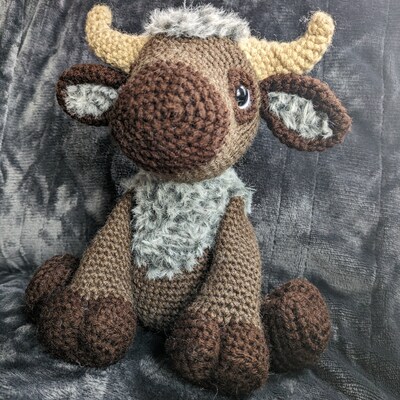 Bison, Bison Crochet Pattern, Crochet, Pattern, Bison Tutorial ...