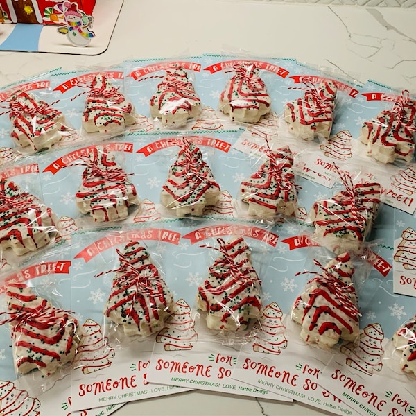 Christmas Tree Cake Printable, Christmas Tree Cake Tag, Christmas Gift ...