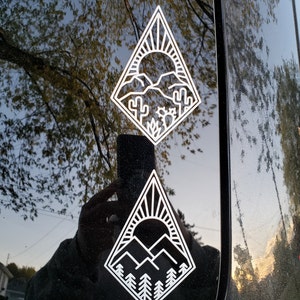 Desert Badge Vinyl Decal Water Bottle Decal Car Window | Etsy