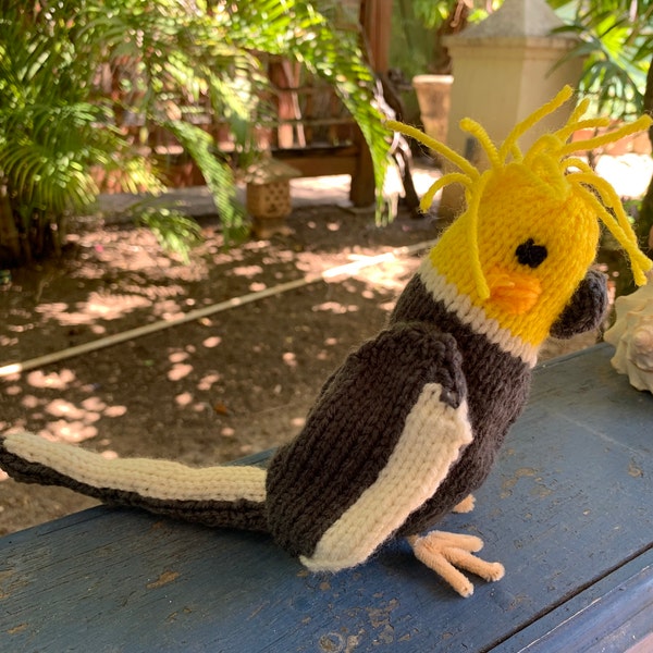 Cockatiel Knitting Pattern - Cute Bird Knitting Pattern - Jarvis ...