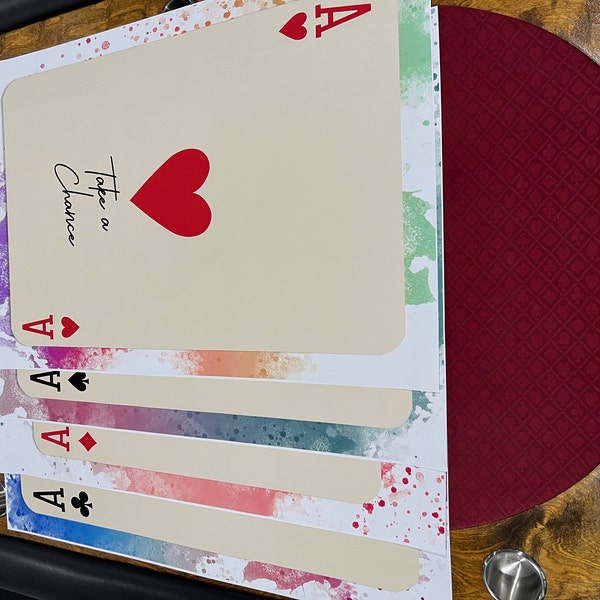 Trendy Ace of Hearts Print Motivational Art Inspirational Quote ...