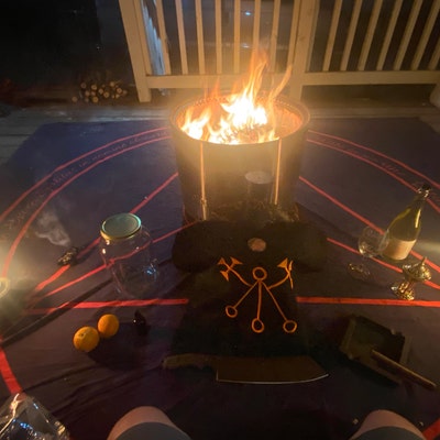 Lilith Conjure Cloth Altar Cloth Rituals Invoking Voodoo Veve - Etsy