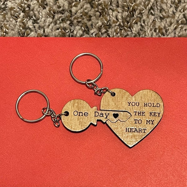 Valentines Day Gift for Him, Key to My Heart, Personalised Valentine ...