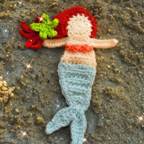 PDF PATTERN ONLY Crochet Mermaid Appliqué Pattern - Etsy