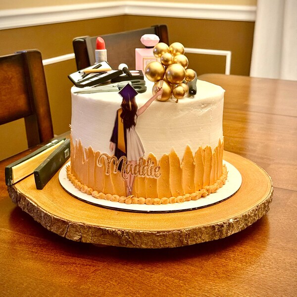 Fondant Hair Stylist Cake Topper Kit: Straightener, Comb, Scissor - Etsy