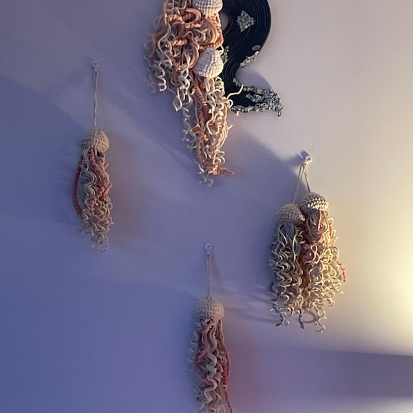 Commission Small Bright Octopus Art/ Small Macrame Ocean Art/coral Reef ...