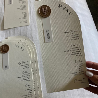Fabric Menu, Wedding Fabric Menus, Eucalyptus Menu, Rustic Wedding ...