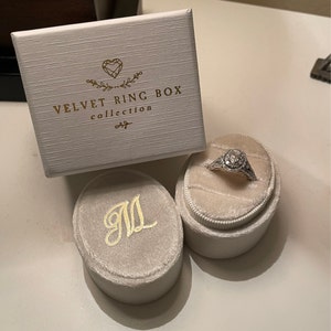 THREE SLOT Ring Box Three Slot Velvet Ring Box Three Slot - Etsy