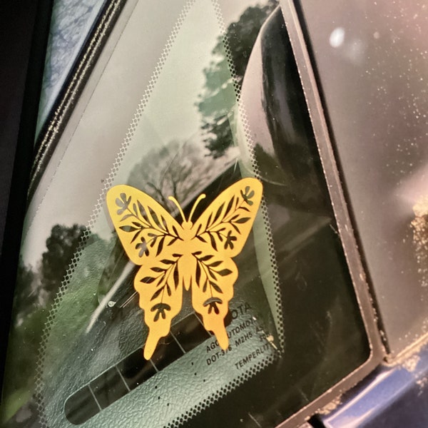 Butterfly Sticker, Butterfly Decal, Butterfly Car Window Decal, Floral ...