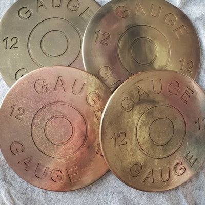 12 Gauge Brass End Shotgun Shell Silicone Resin Coaster Mold, Unique ...