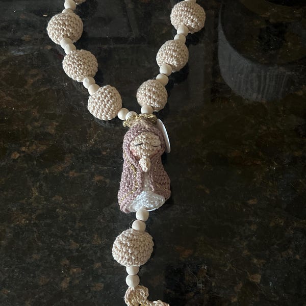 Handmade Crocheted Rosary – Unique Gift for Any Occasion – Baptism ...