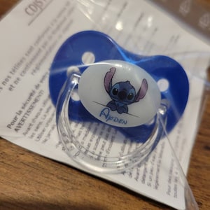 Personalized Stitch Baby Pacifier With First Name STC - Etsy