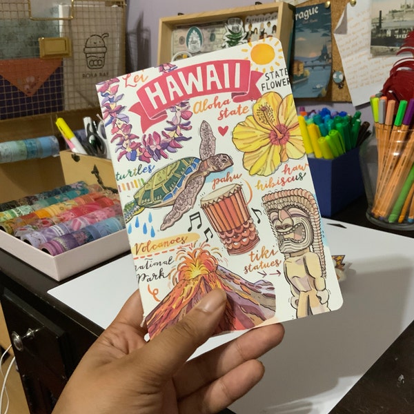 Hawaii Notebook. Blank Notebook. Journal. Aloha State. - Etsy